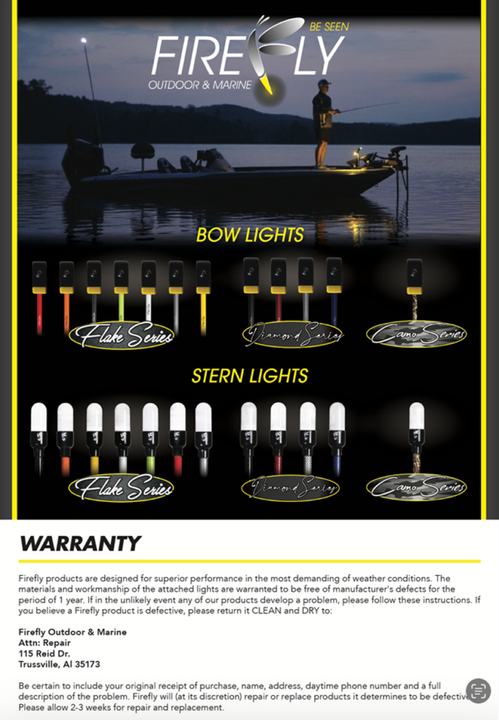 Warranty – Firefly Lights